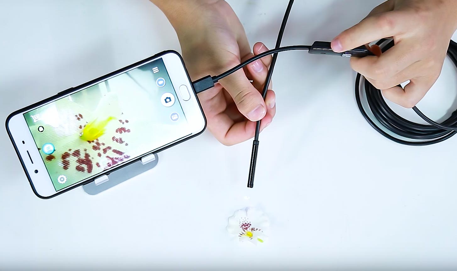 Endoscope 5.5mm 480P with 2m rigid cable | Delivery in Europe